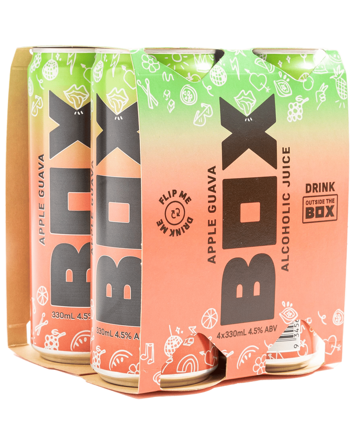 Buy Box Alcoholic Juice Apple And Guava Cans 330ml Online @Lowest Price