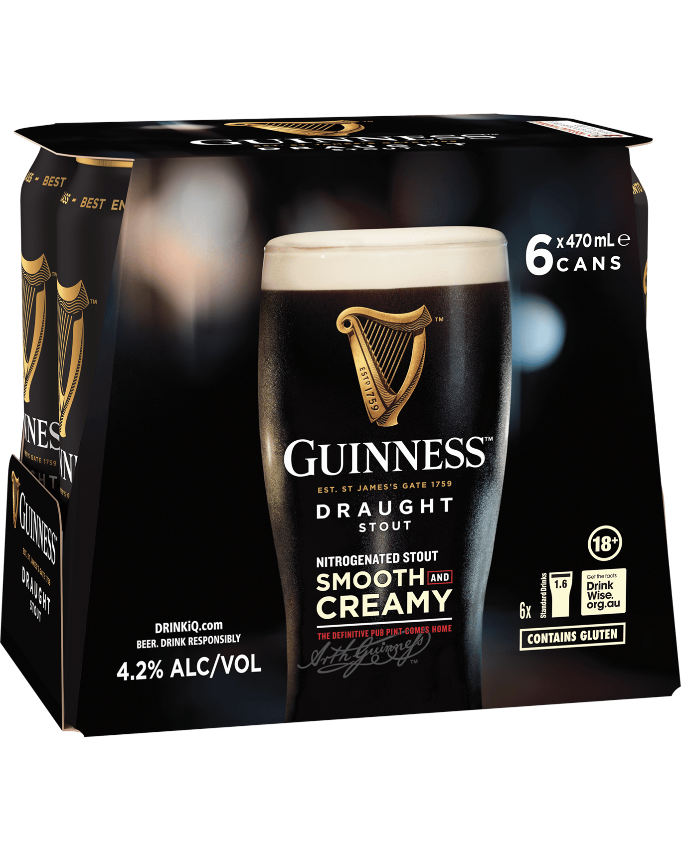Buy Guinness Draught Cans 470ml Online (Low Prices) from Dan Murphy's