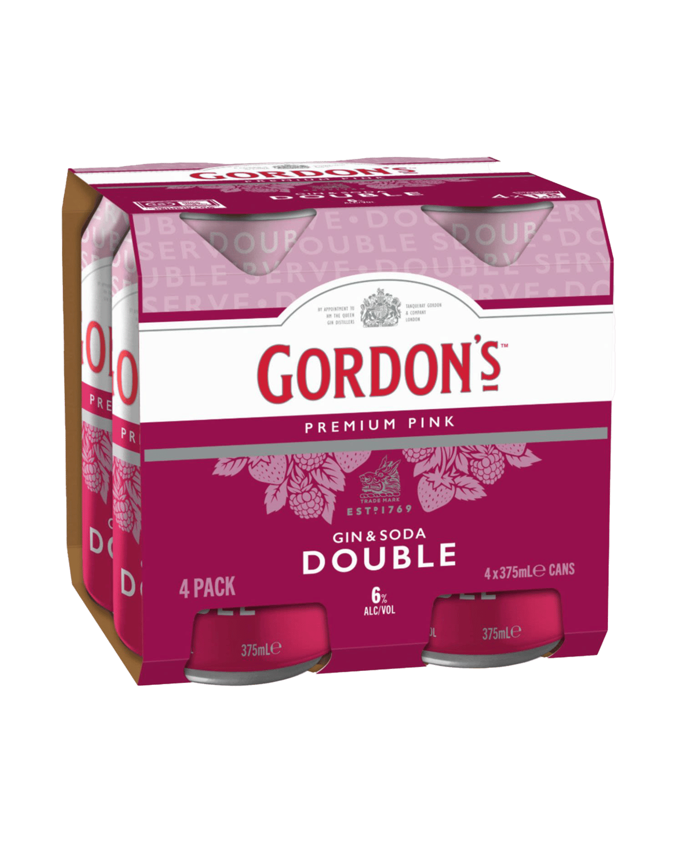 Buy Gordon's Pink And Soda Double Serve Cans 375ml Online @Lowest Price