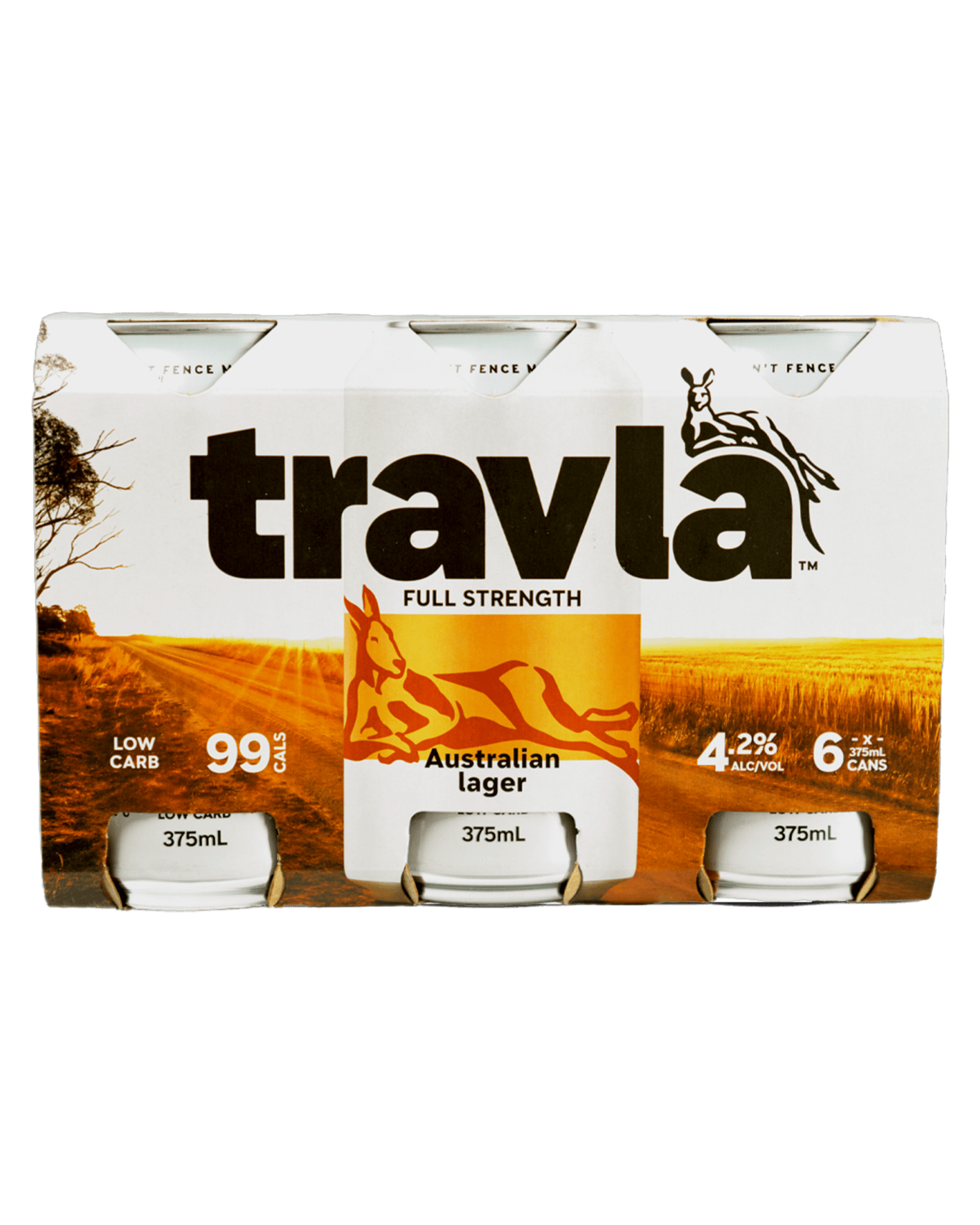 Buy Travla Full Strength Lager Cans 375ml Online @Lowest Price