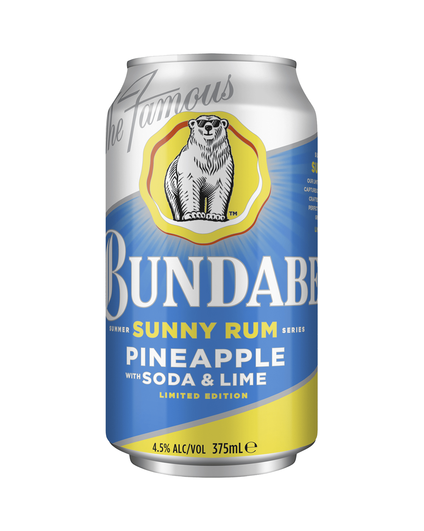 Buy Bundaberg Sunny Rum Pineapple Soda And Lime Cans 375ml Online ...