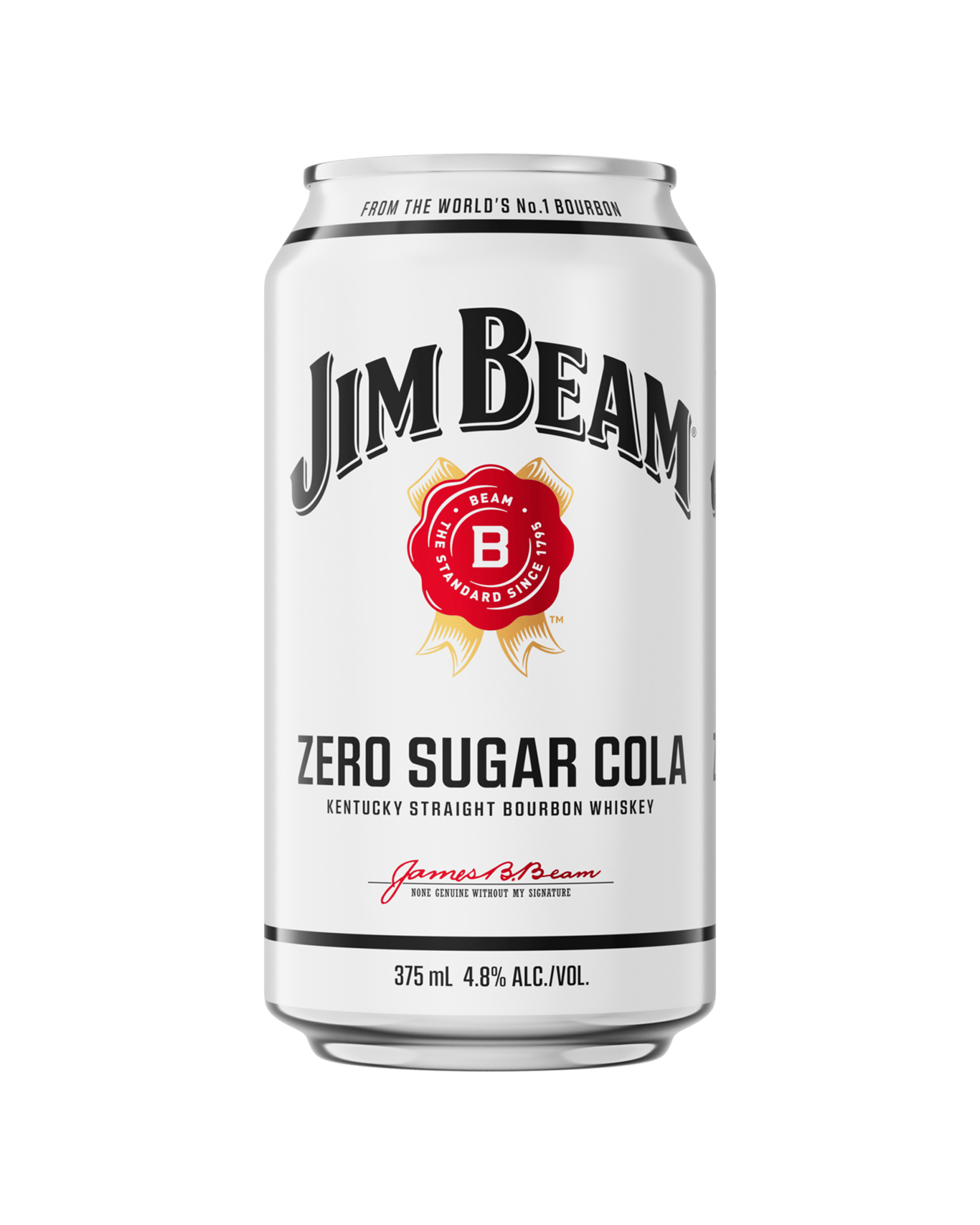 Buy Jim Beam White Label Bourbon & Zero Sugar Cola 375ml Cans Online ...