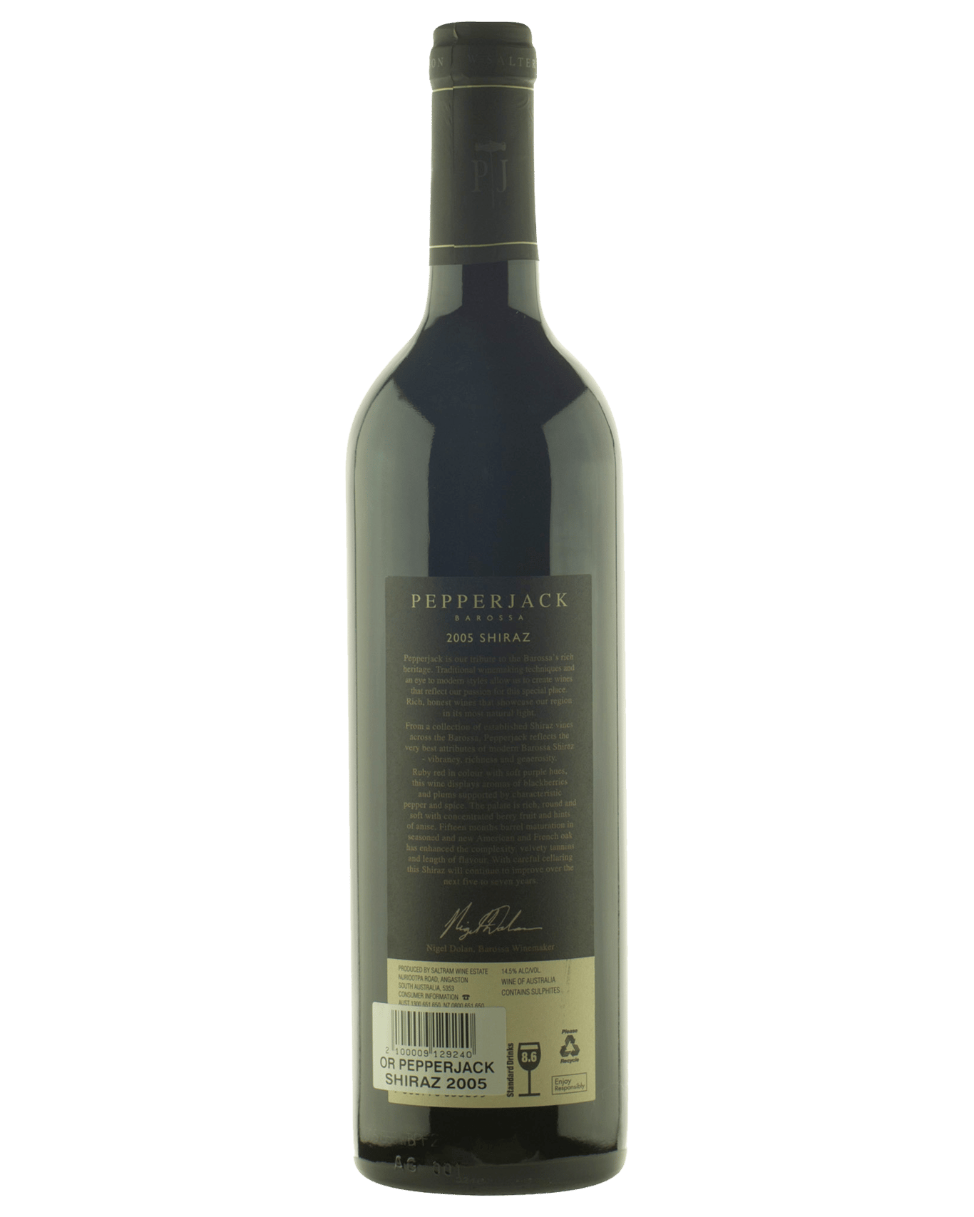 Buy Pepperjack Shiraz 2005 Online @Lowest Price