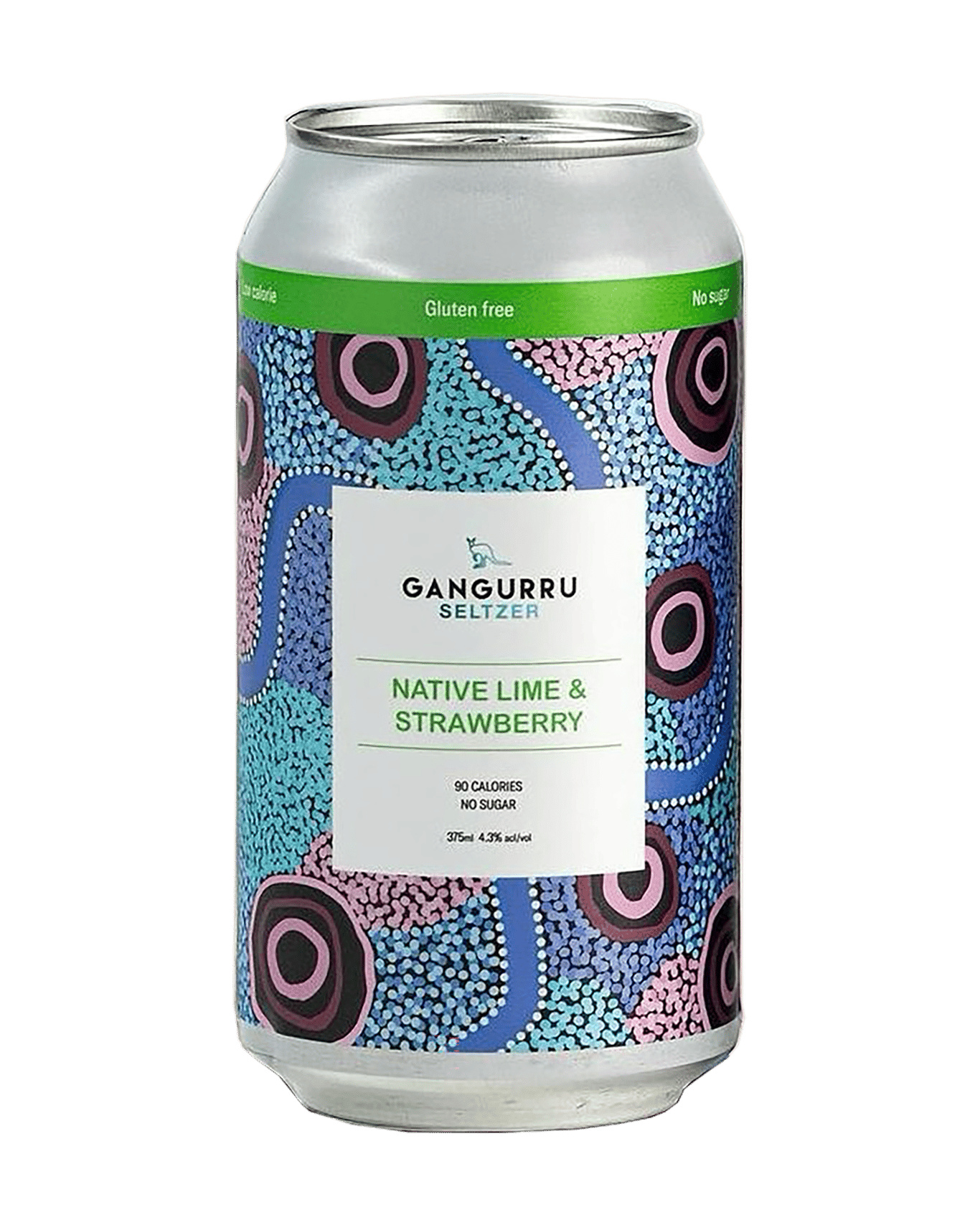 Buy Gangurru Native Lime And Strawberry Seltzer Cans 375ml Online ...