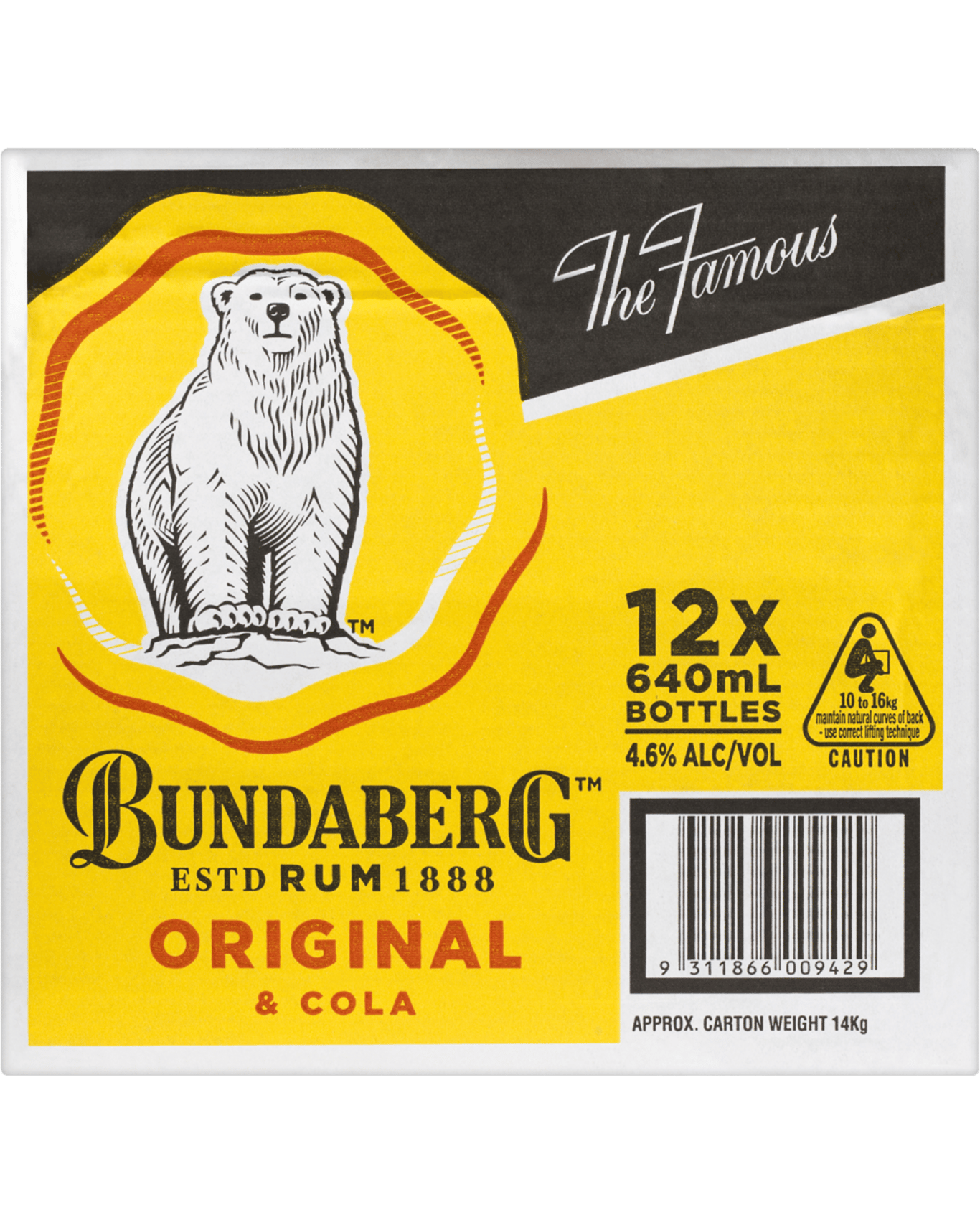 Bundaberg Rum & Cola Bottle 640ml (Unbeatable Prices): Buy Online @Best ...