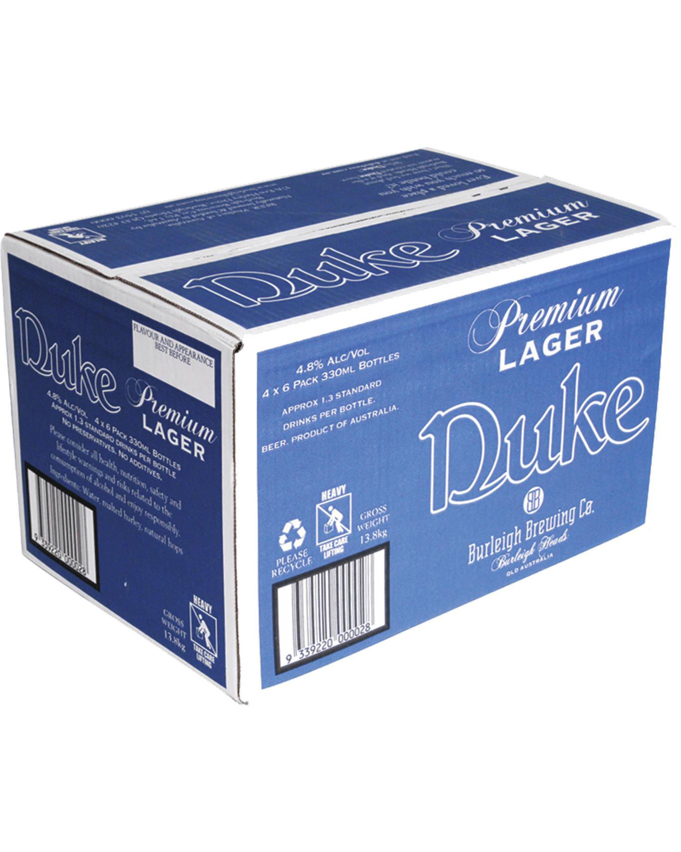Buy Duke Premium Lager 330ml Online (Low Prices) from Dan Murphy's