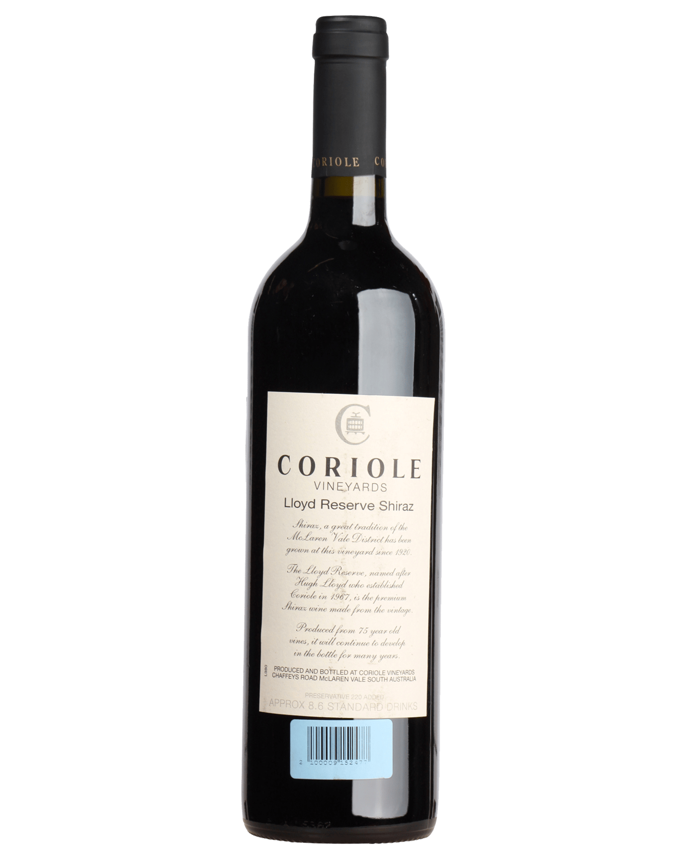Buy Coriole Lloyd Reserve Shiraz 1996 Online (Low Prices) from Dan Murphy's