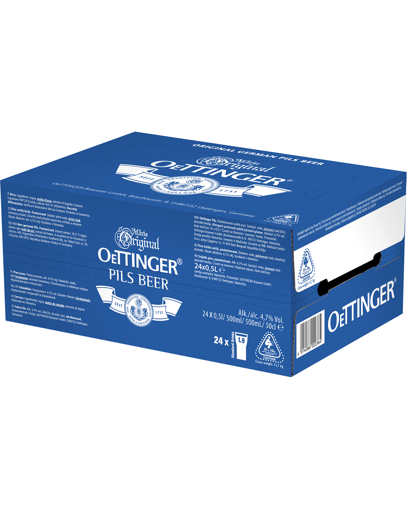 Buy Oettinger Pils Cans 500ml Online @Lowest Price