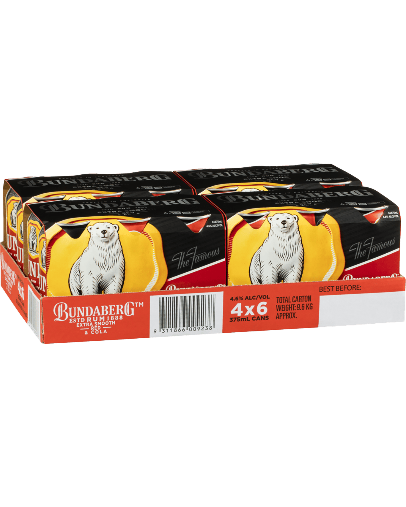 Buy Bundaberg Red Rum And Cola Cans 375ml Online @Lowest Price