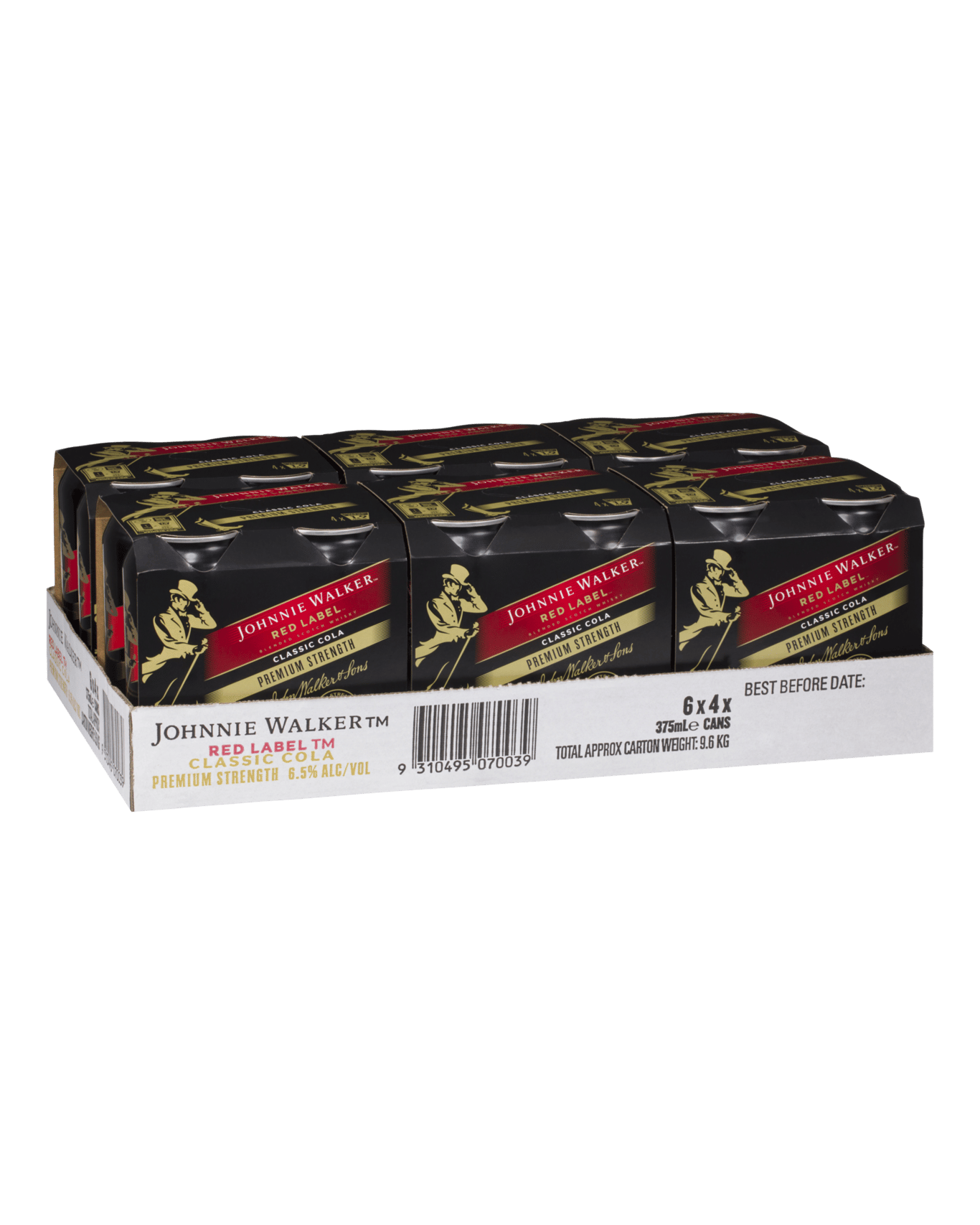 Buy Johnnie Walker Red Label & Cola 6.5% Can 375ml Online @Lowest Price