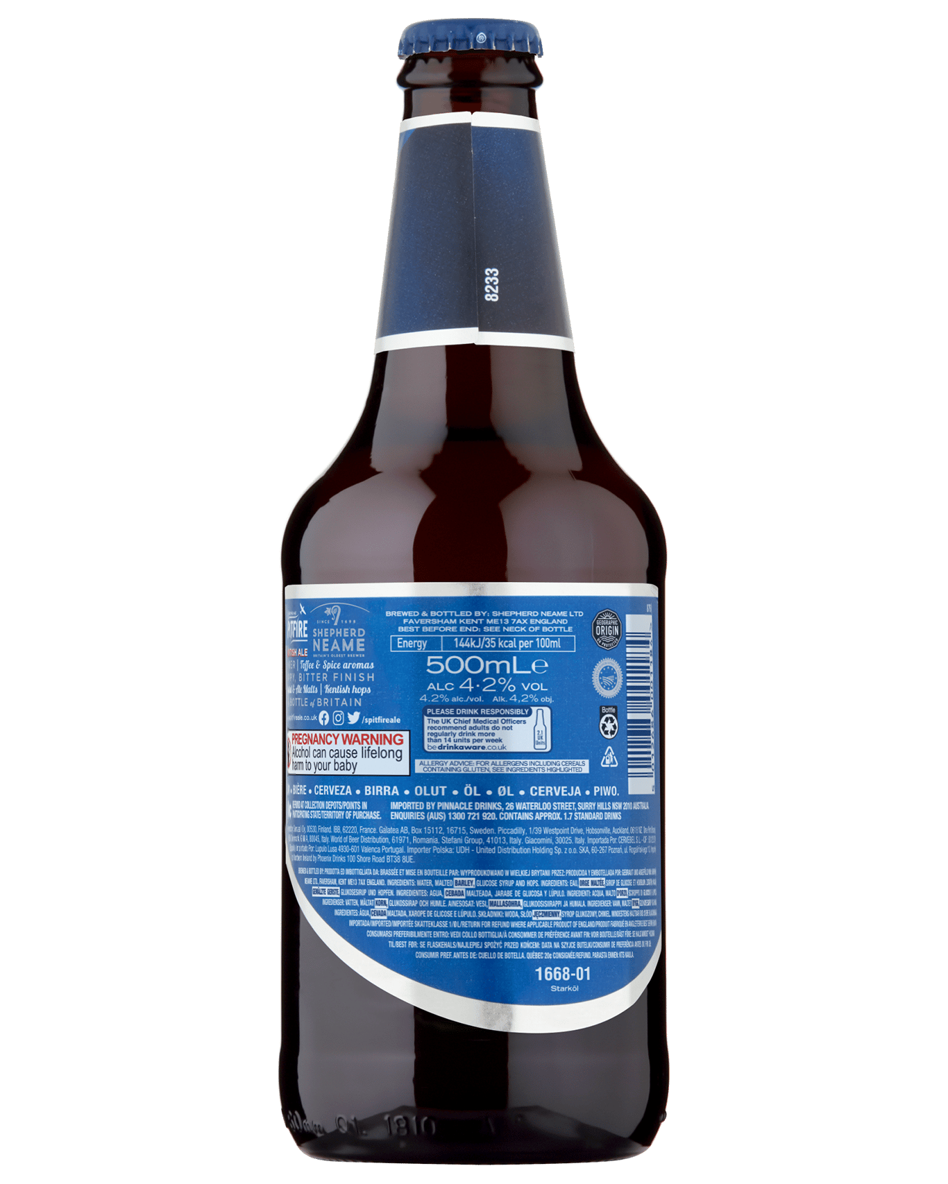 Buy Shepherd Neame Spitfire Kentish Ale 500ml Online @Lowest Price