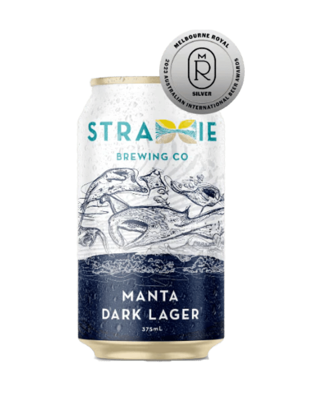 Buy Straddie Brewing Co Manta Dark Lager Cans 375ml Online @Lowest Price