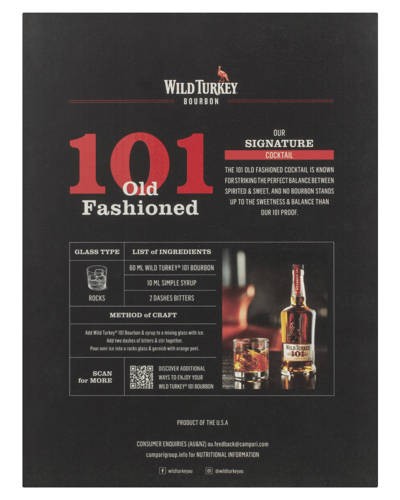 Buy Wild Turkey 101 Bourbon Whiskey 700ml Gift Pack Online @Lowest Price