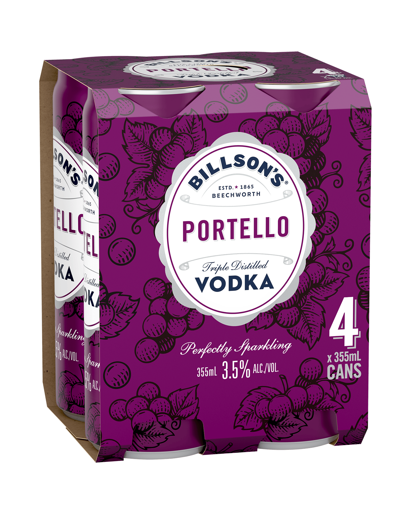 Buy Billson's Vodka With Portello Cans 355ml Online (Unbeatable Prices ...