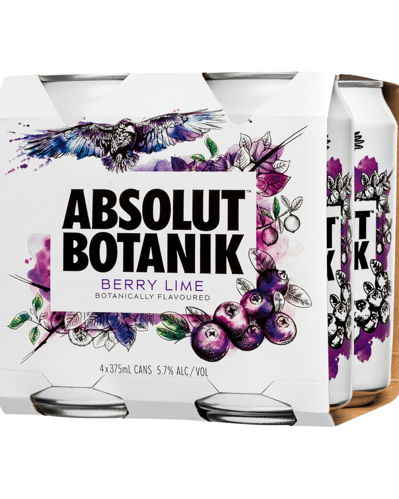 Buy Absolut Botanik Berry Lime & Vodka Cans 375ml Online @Lowest Price