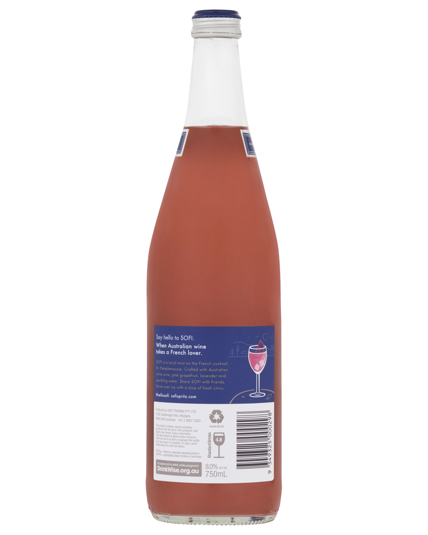 Buy Sofi Spritz Grapefruit & Lavender 6x750ml & Free Sofi Glass Online ...