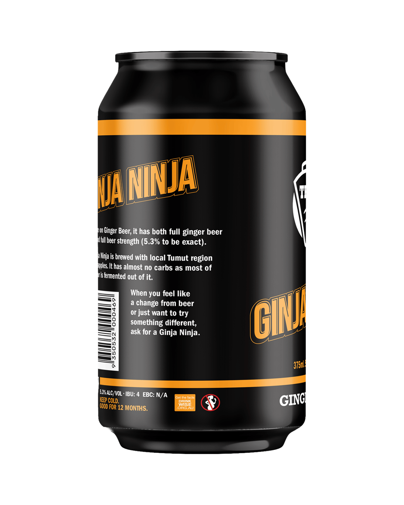 Buy Tumut River Brewing Co. Ginja Ninja Ginger Beer Cans 375ml Online ...