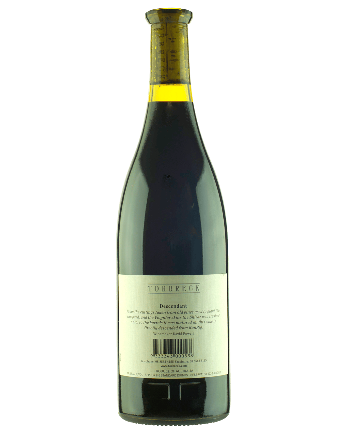 Buy Torbreck Descendant Shiraz Viognier 2006 Online @Lowest Price