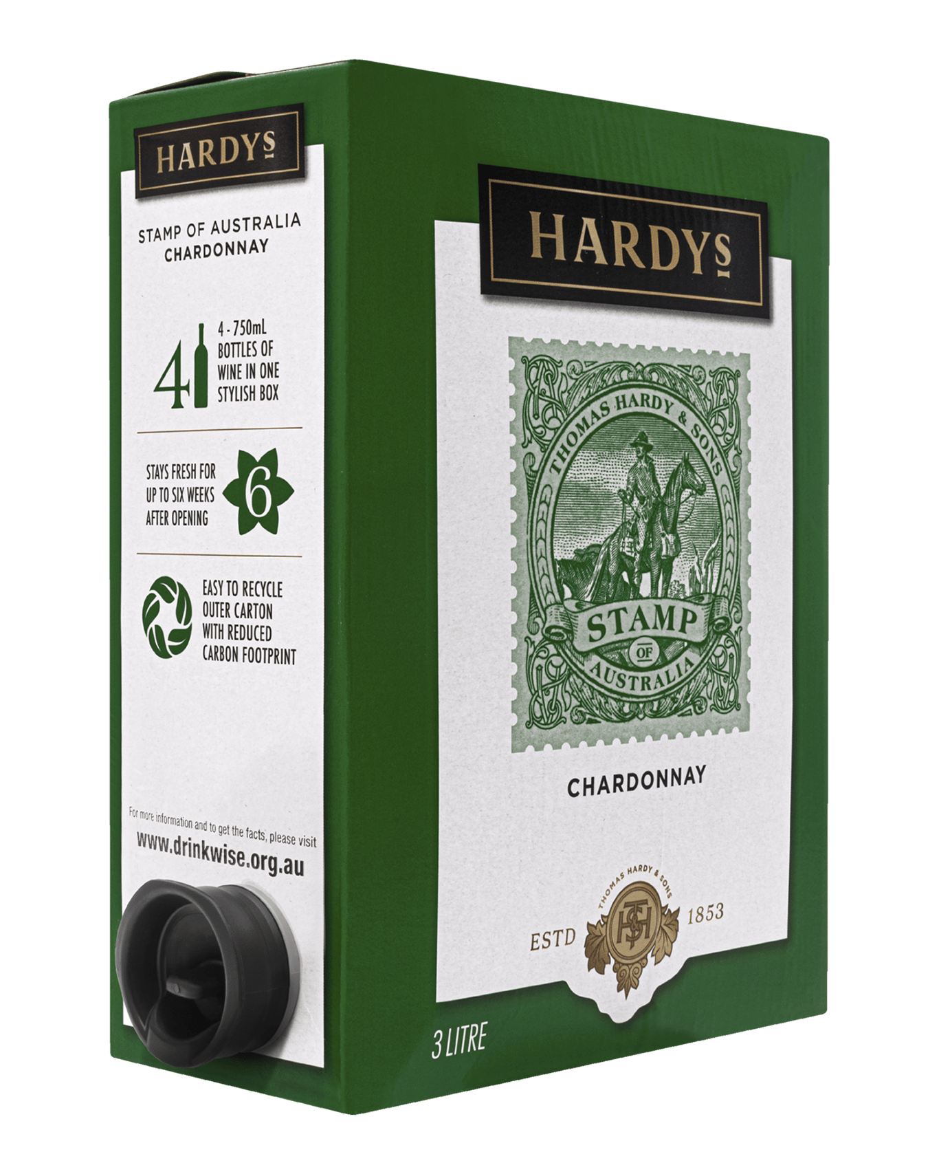 Buy Hardys Stamp Of Australia Chardonnay Cask 3l Online @Lowest Price