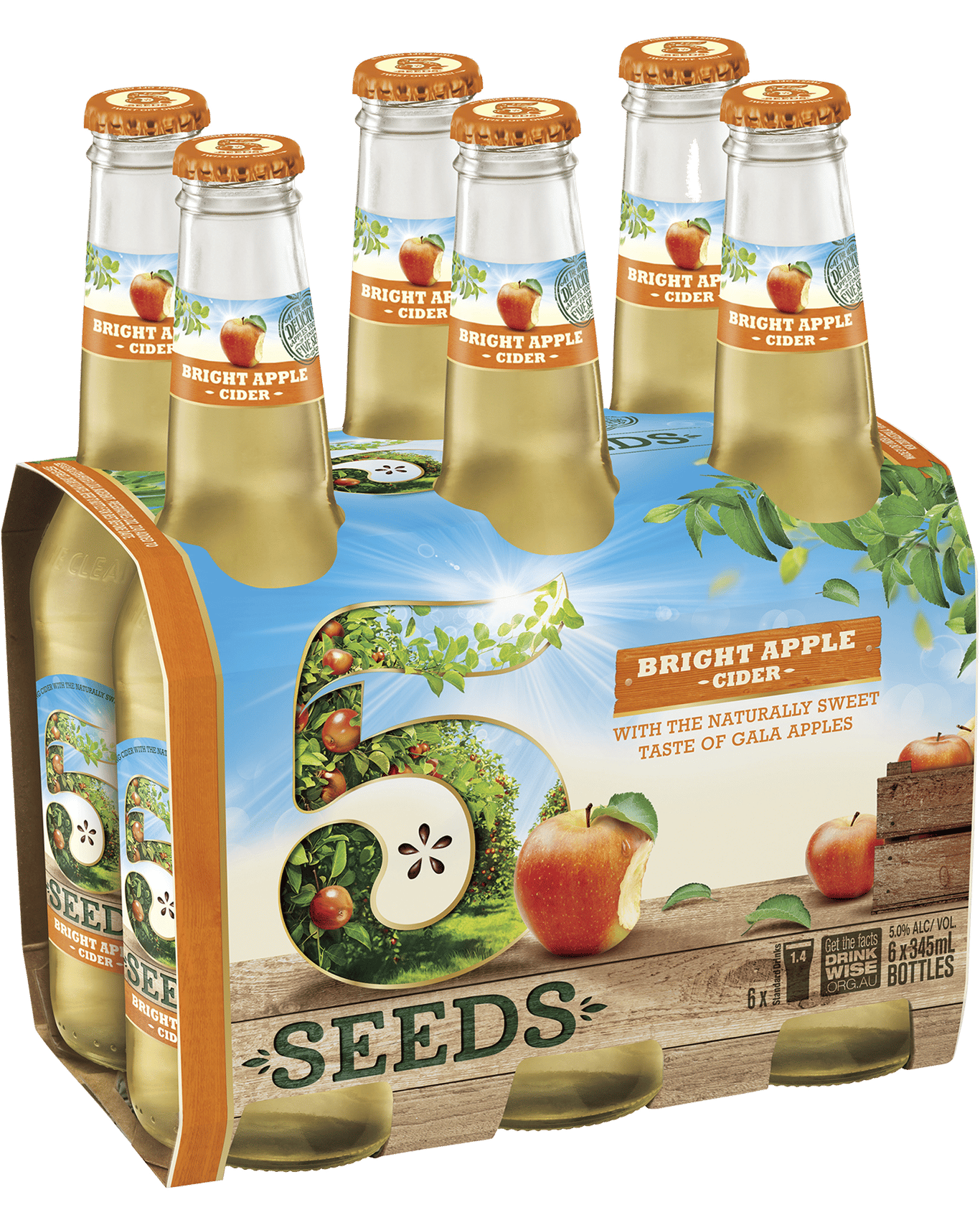 Buy 5 Seeds Bright Apple Cider 345ml Online @Lowest Price