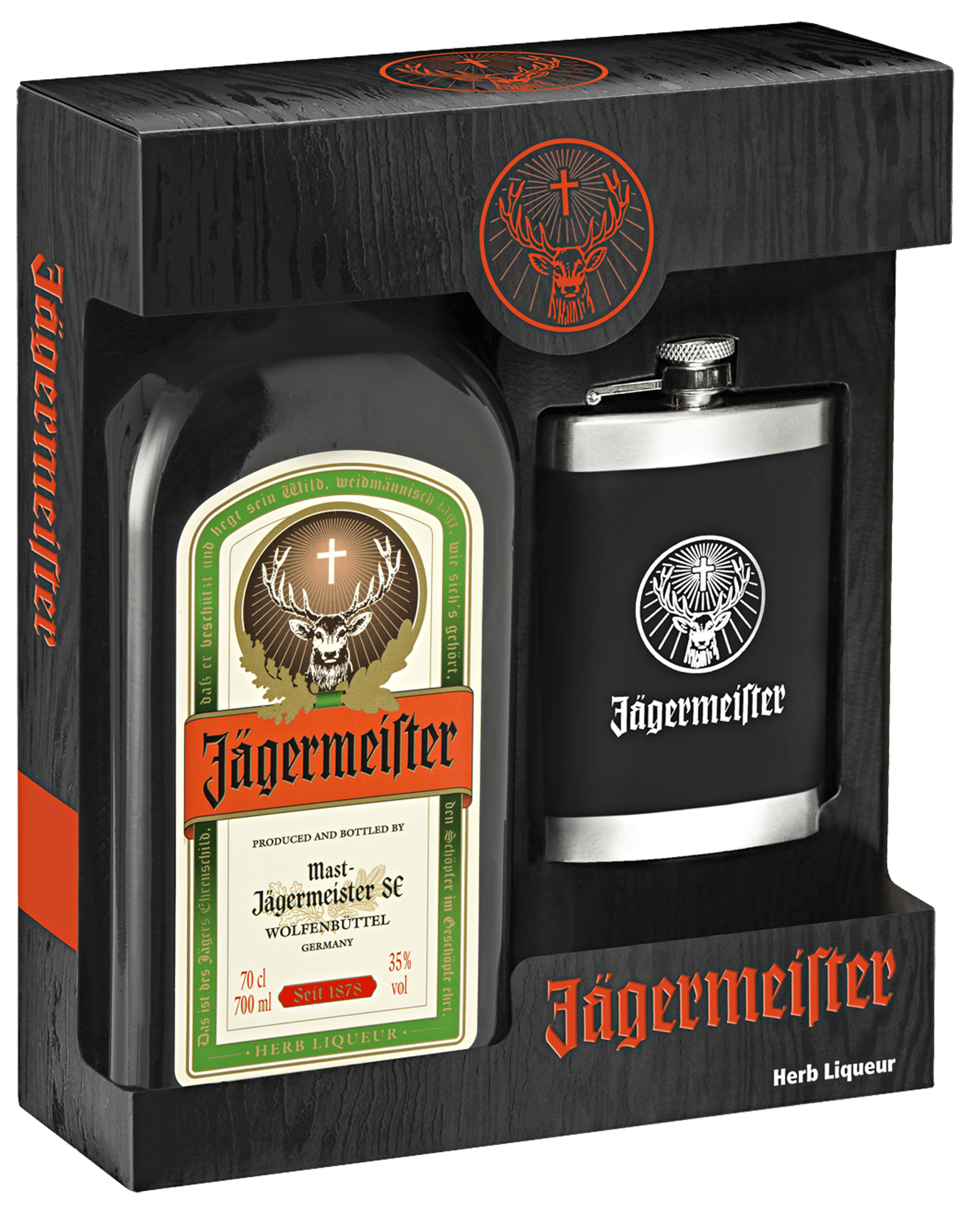 Buy Jägermeister Liqueur & Hip Flask Pack 700ml Online @Lowest Price