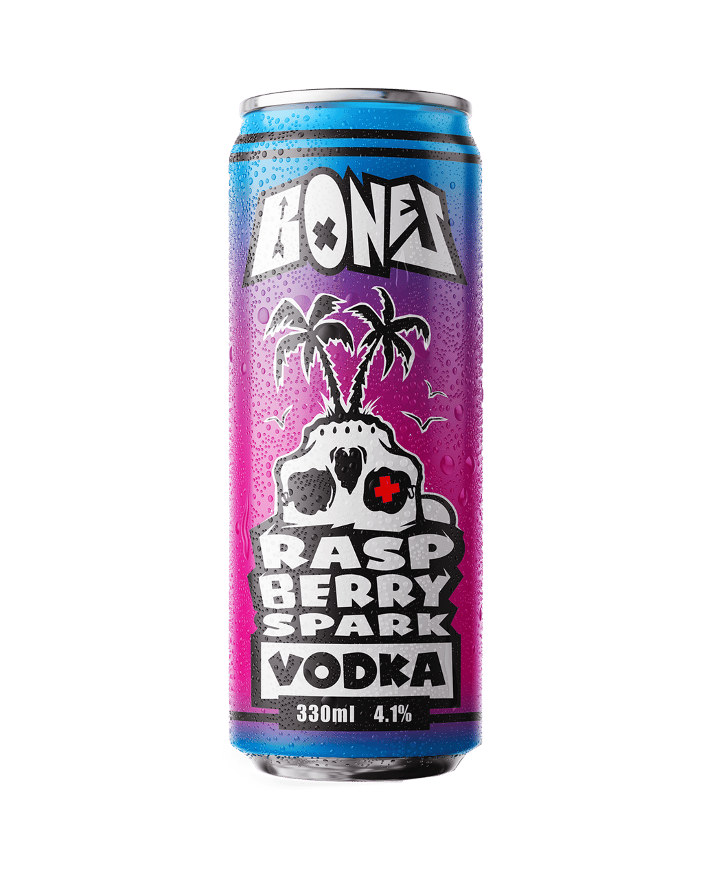 Buy Blackflag Brewing Bones Raspberry Spark Vodka Can 330ml Online ...