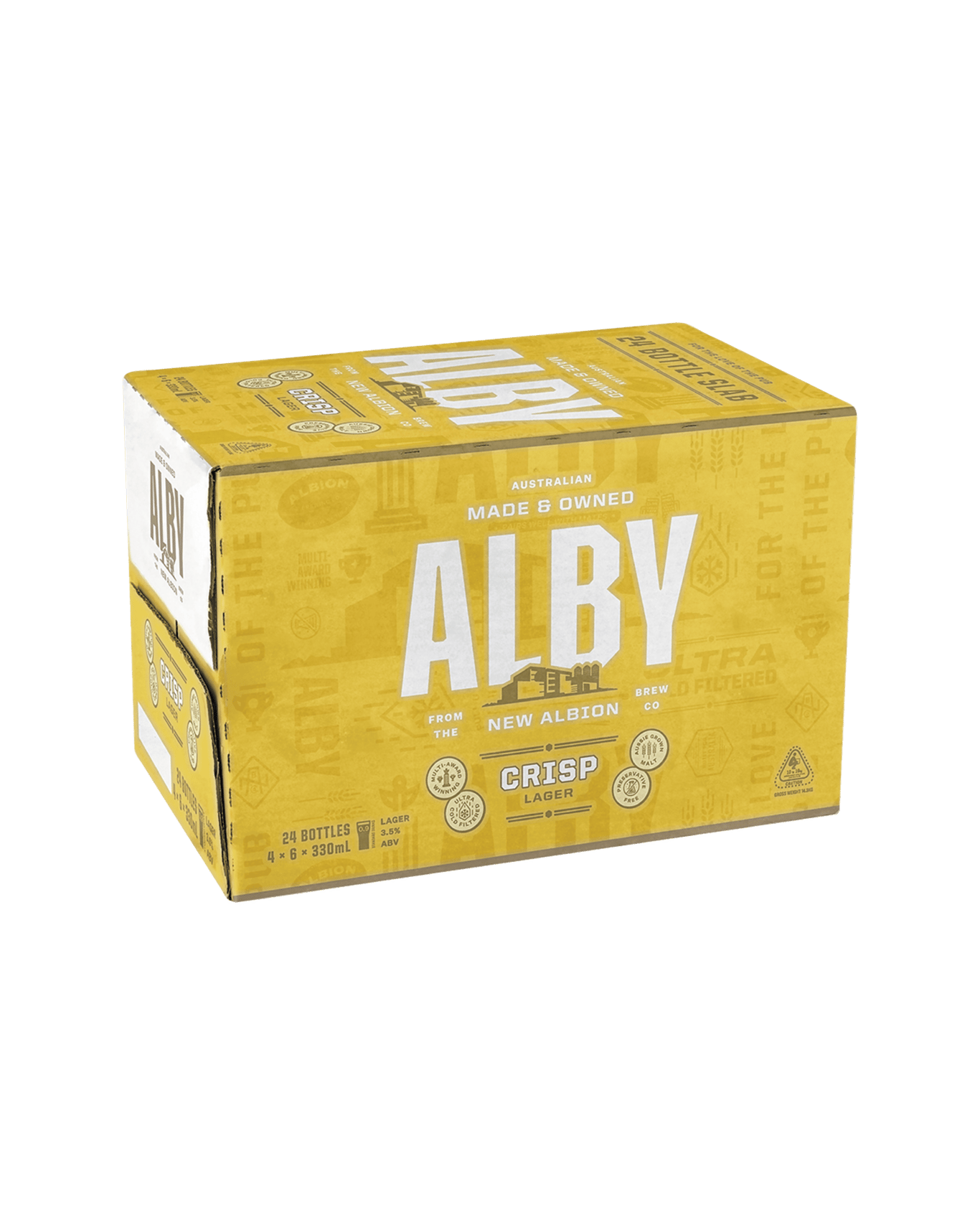Buy Alby Crisp 3.5% Lager Bottles 330ml Online @Lowest Price