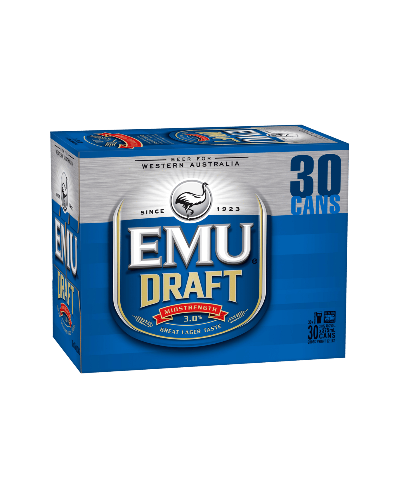 Buy Emu Draft Cans 30 Block 375ml Online (Low Prices) from Dan Murphy's