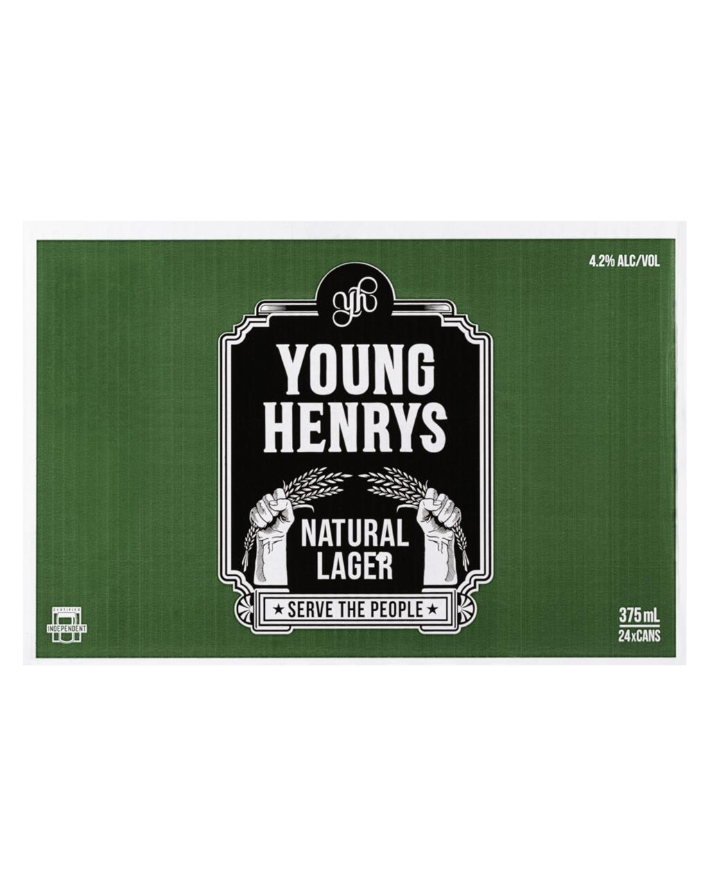 Buy Young Henrys Natural Lager Cans 375ml Online @Lowest Price
