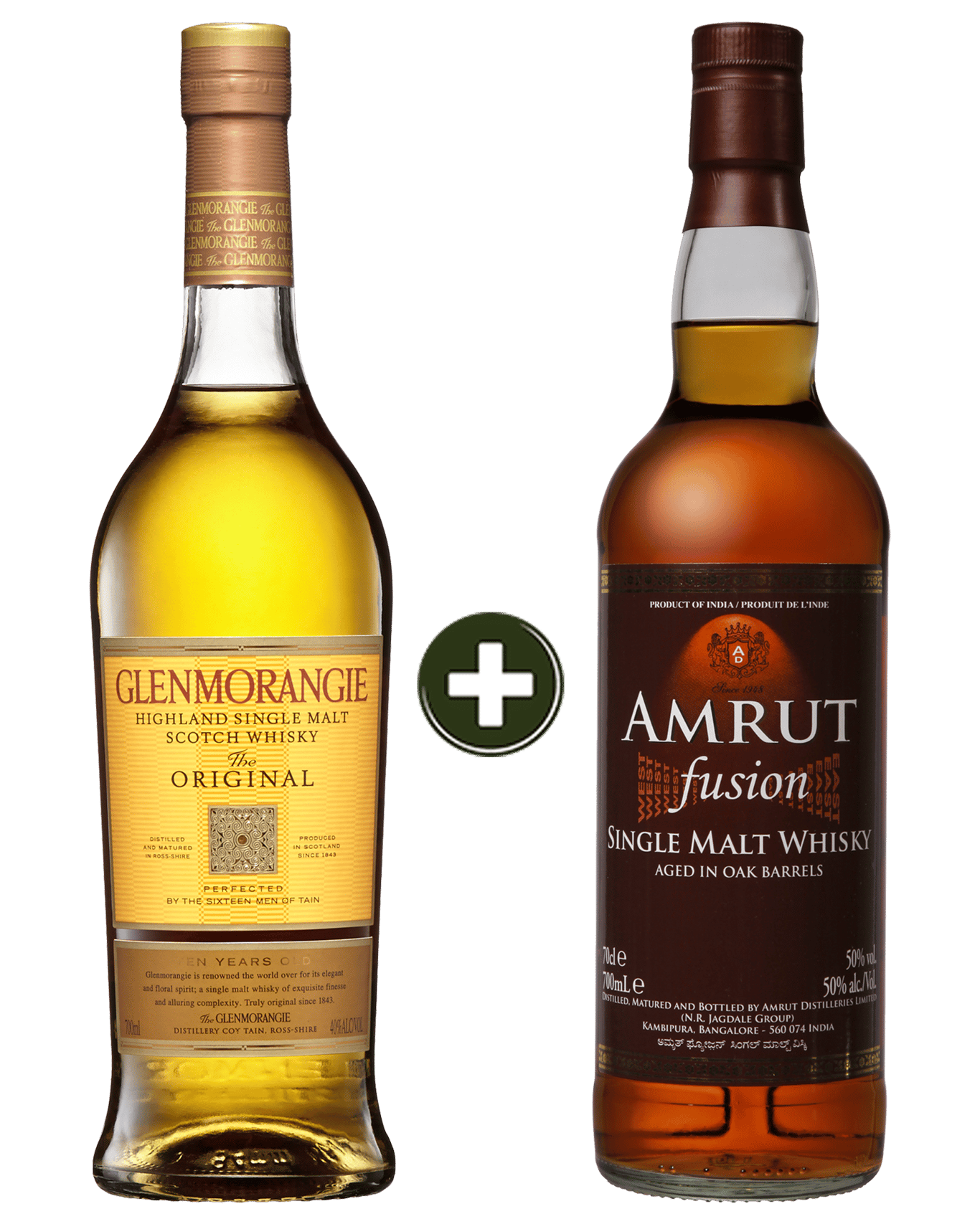 Buy Glenmorangie & Amrut The Original Scotch & Fusion Indian Whisky ...