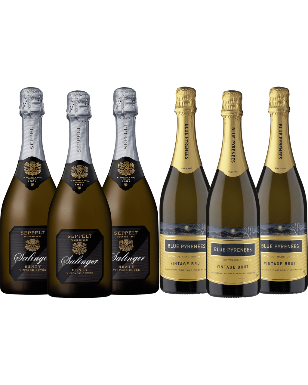 Buy Blue Pyrenees & Seppelt Vintage Sparkling Six Pack Online @Lowest Price