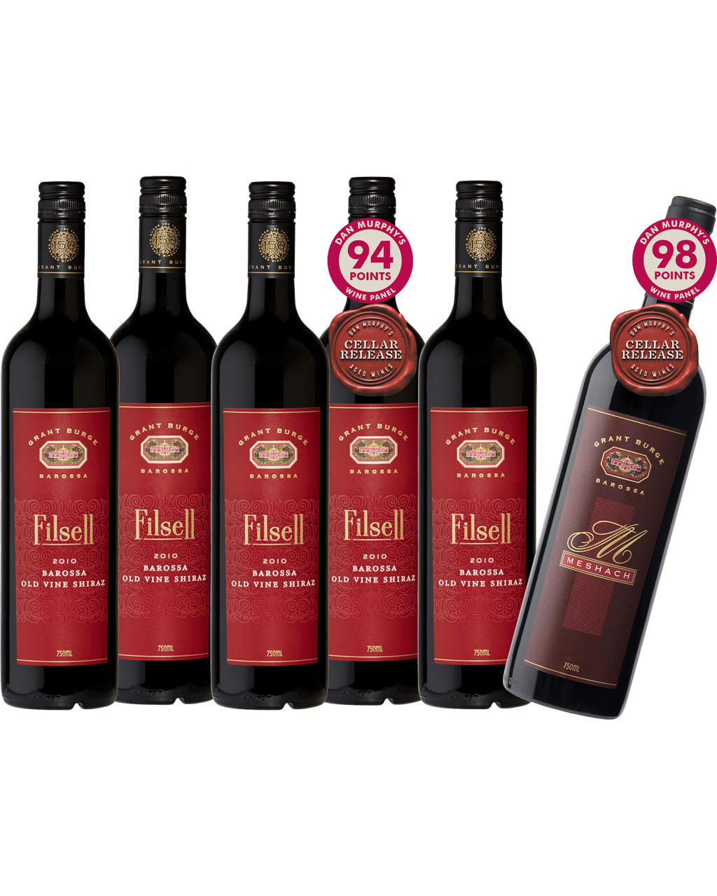 Buy Grant Burge Filsell & Meshach Cellar Release Shiraz 5 + 1 Bundle ...