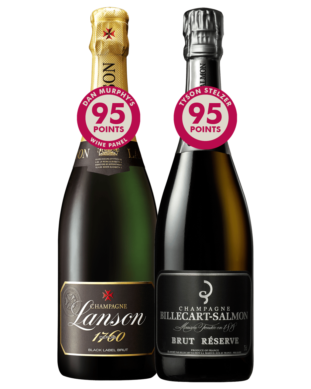 Buy Lanson & Billecart Salmon Champagne Bundle Online @Lowest Price