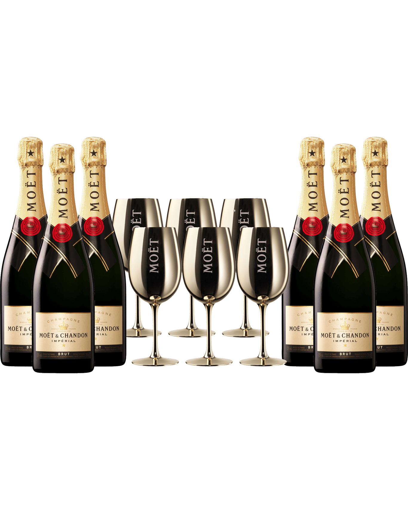 Buy Moët & Chandon 6 + 6 Champagne And Gold Goblets Bundle Online ...