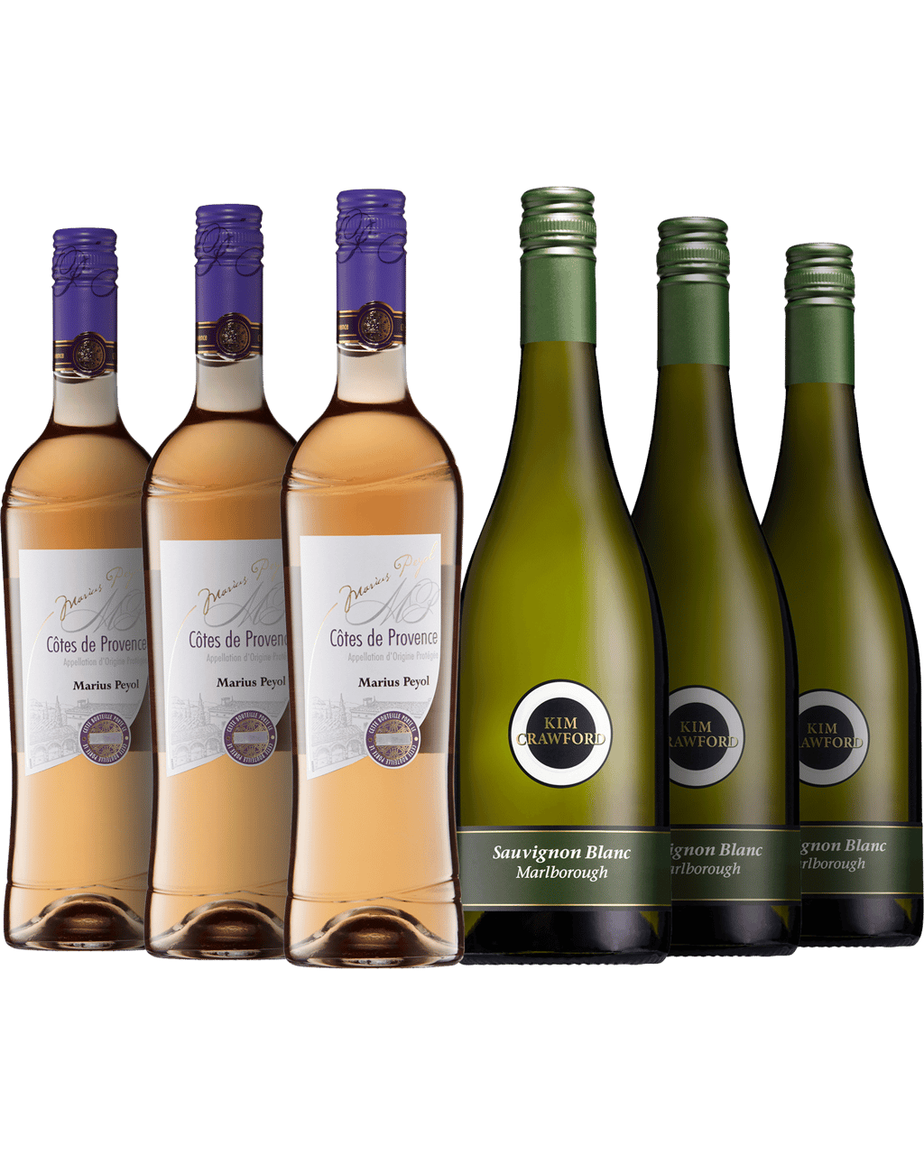 Buy Marius Peyol And Kim Crawford Sauvignon Blanc And French Rosé 3+3 ...