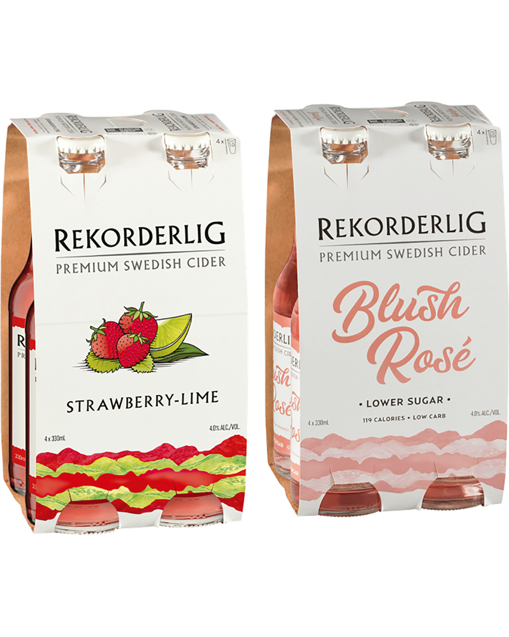 Buy Rekorderlig Rekorderlig Strawberry & Lime 4x330ml + Rekorderlig ...