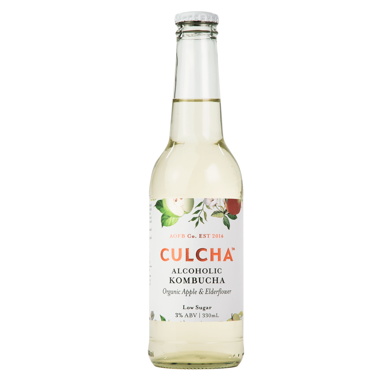 Buy Culcha Kombucha Alcoholic Organic Apple And Elderflour 330ml Online ...
