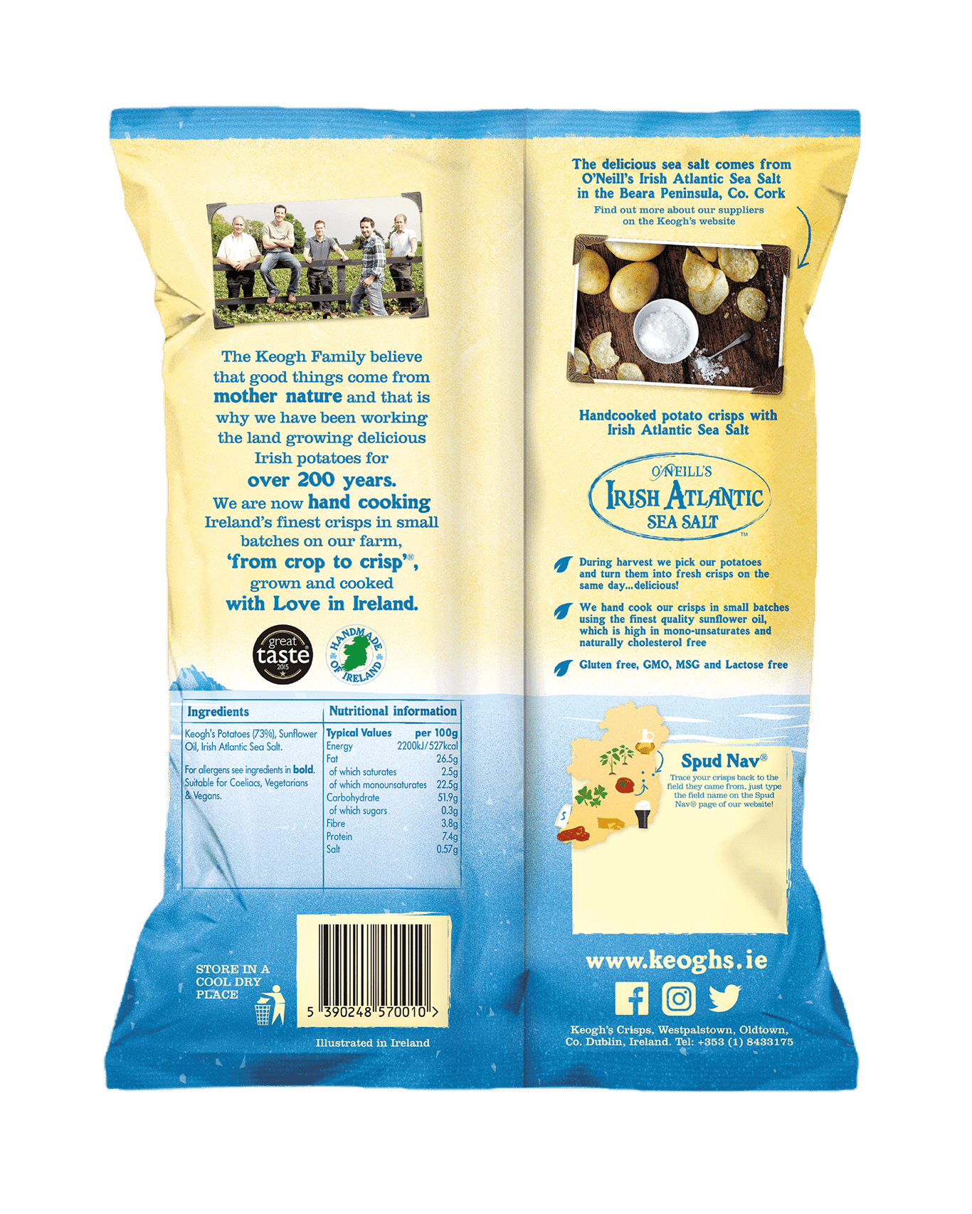 Buy Keoghs Irish Atlantic Sea Salt 50g X 24 Online @Lowest Price