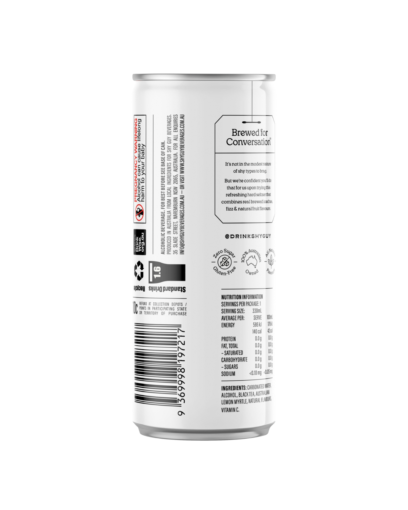 Buy Shy Guy Mango Citrus Hard Iced Tea Seltzer 330ml Online @Lowest Price
